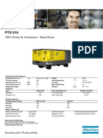 Atlas Copco PTS 1600 Compressor Specs | PDF | Machines | Internal ...