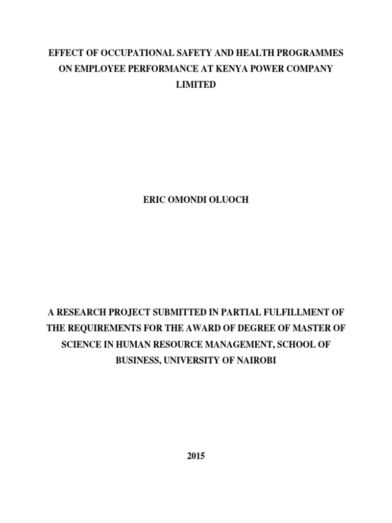 Questionnaire 1 | PDF | Occupational Safety And Health | Employment