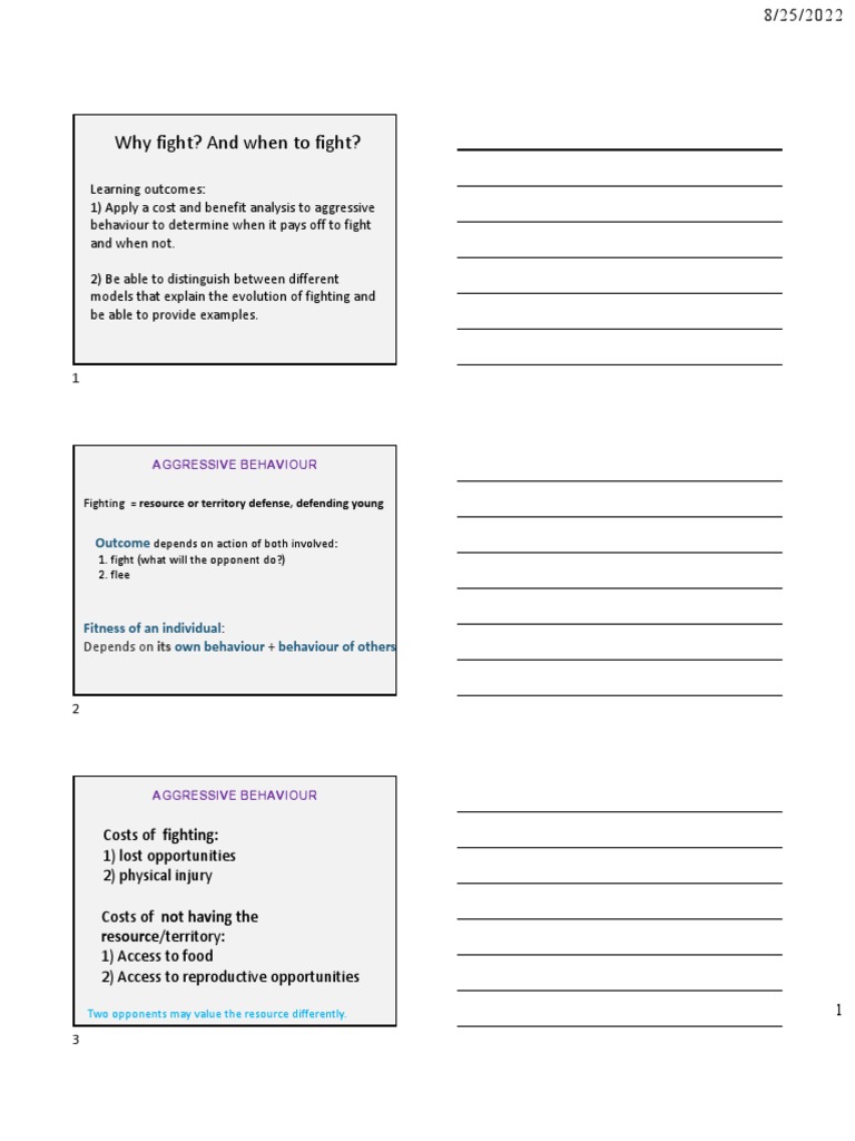 BE2022_6_Aggressive behaviour | PDF | Behavioural Sciences | Cognitive Science