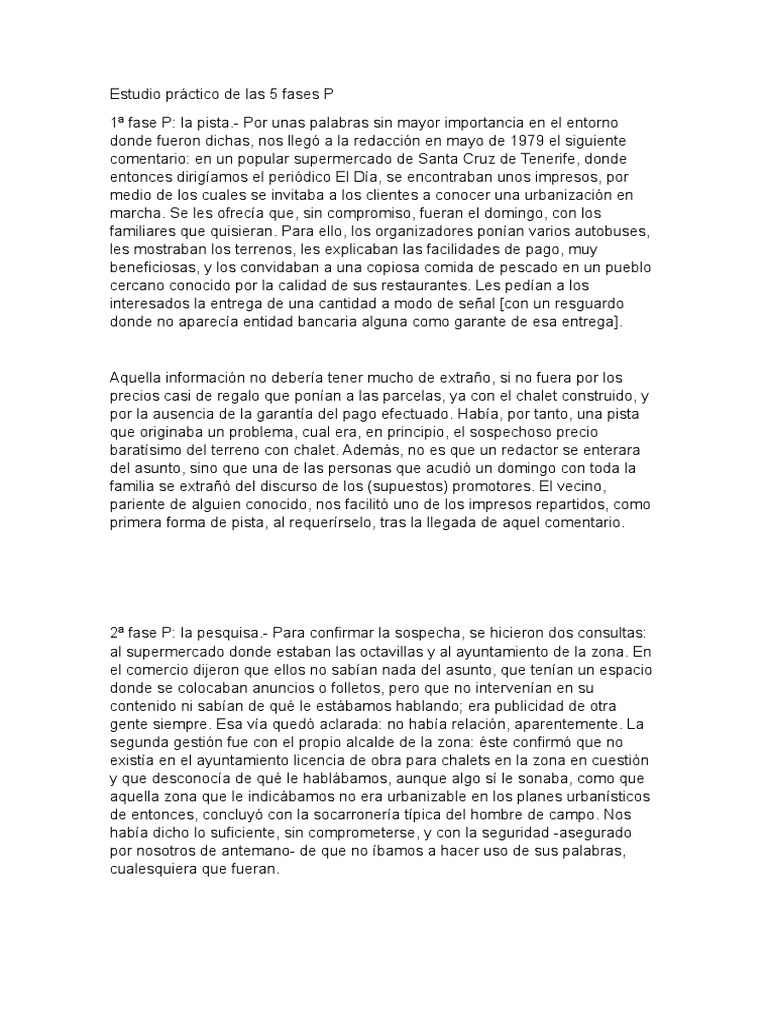 Estudio Práctico de Las 5 Fases P | Descargar gratis PDF | Periódicos Estudio Práctico de Las 5 Fases P | Descargar gratis PDF | Periódicos