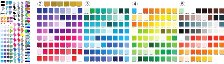 Plantilla Nueva Colores Sublimacion Muestras - Curvas | PDF