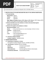 Sample MSDS - Coking Coal (SDS SGS) | PDF | Firefighting | Dangerous Goods