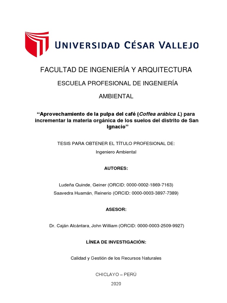 Ludeña QG Saavedra HR SD | PDF | Fertilizante | café Ludeña QG Saavedra HR SD | PDF | Fertilizante | café