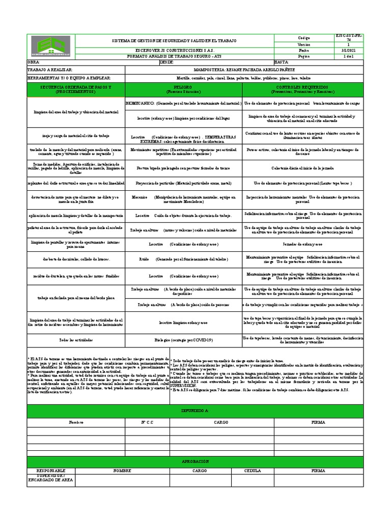 Ats Ats | PDF | Higiene | Herramientas
