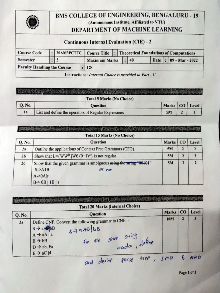 TFC Cie-2 | PDF | Formal Methods | Syntax (Logic)