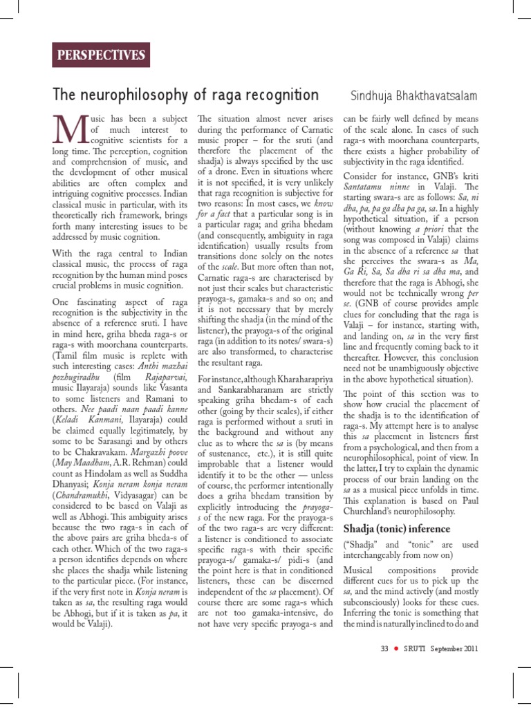 Raga Recognition | PDF | Neuron | Nervous System