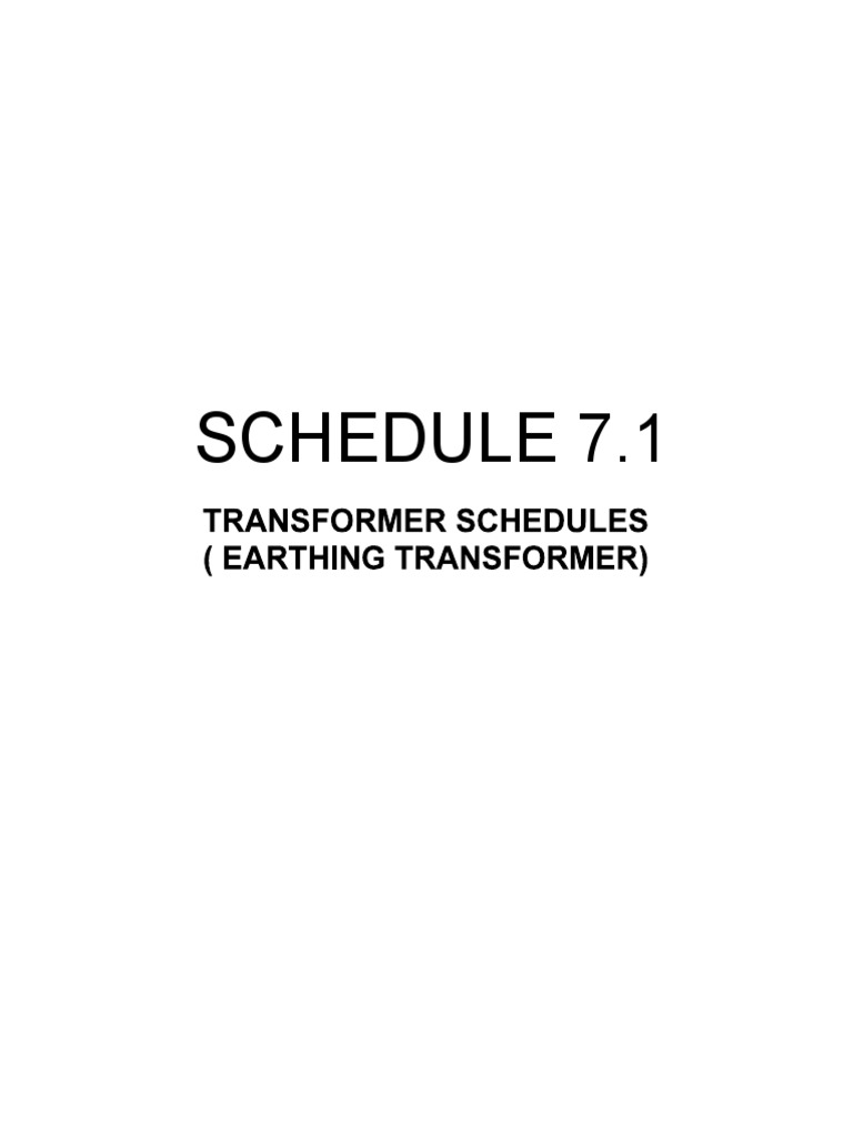 Transformer Schedule for PMU Bayuemas | PDF | Transformer | Electrical ...
