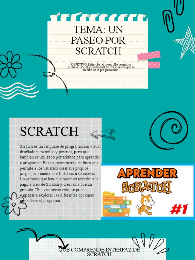 Tema Un Paseo Por Scratch | PDF | Scratch (lenguaje de programación) | Ciencias de la Computación