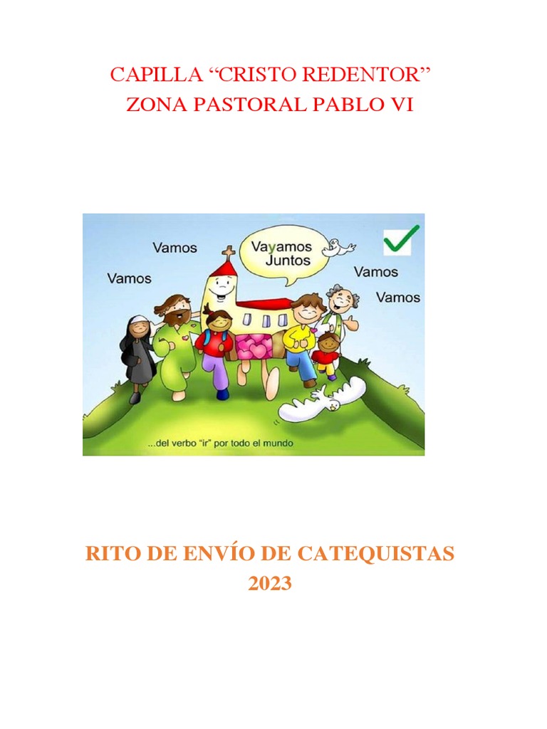 2023 - Rito Envío de Catequistas | PDF | Cristo (título) | Misa (liturgia)