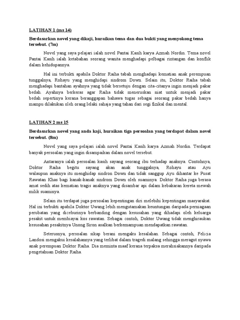 Jawapan Modul Pantai Kasih | PDF