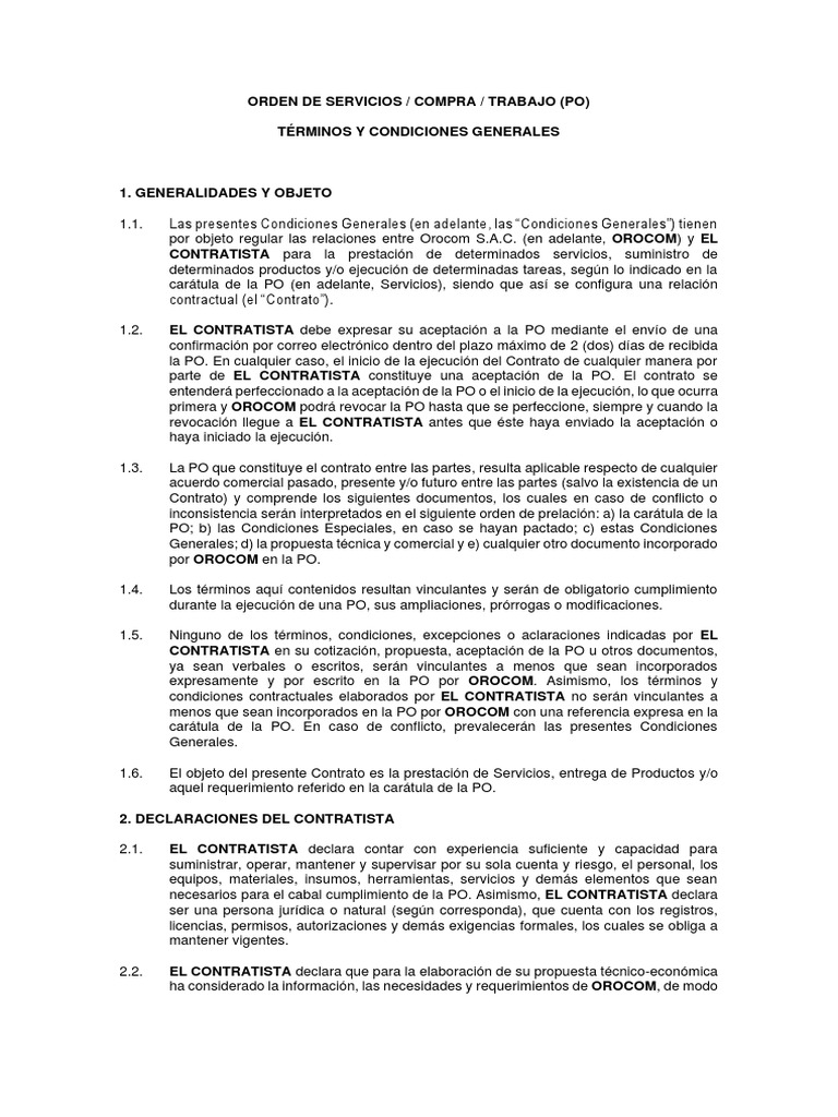 PO - TYC (Vesp) - v1.3 | PDF | Daños y perjuicios | Multa (pena)