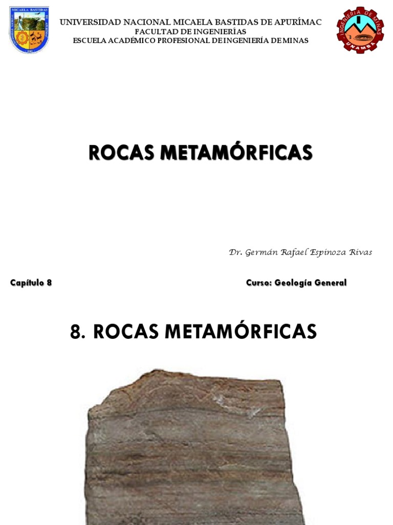 Tipos y características de rocas metamórficas | PDF | Roca (geología ...