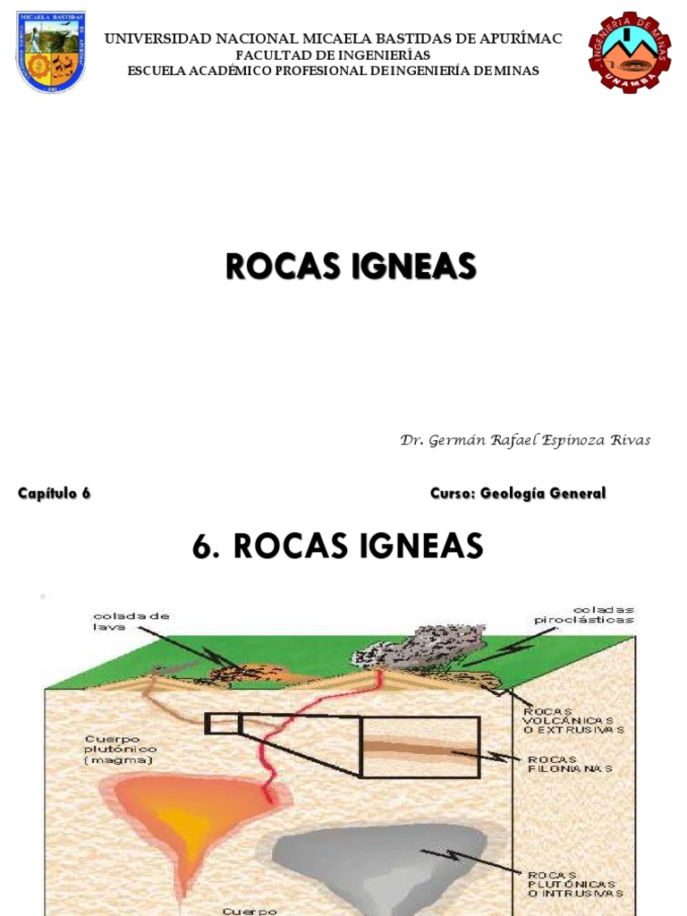 Capítulo 6 Rocas Igneas | PDF | Roca ígnea | Roca (geología)