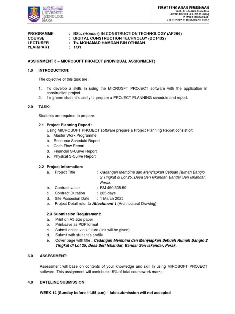 MS Project (Individual) | PDF | Window | Queensland Heritage Register