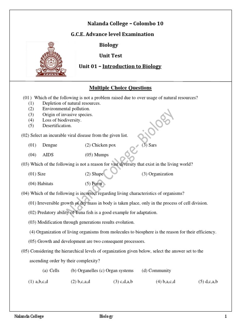 Introduction To Biology (WEB) | PDF | Nature | Ecology