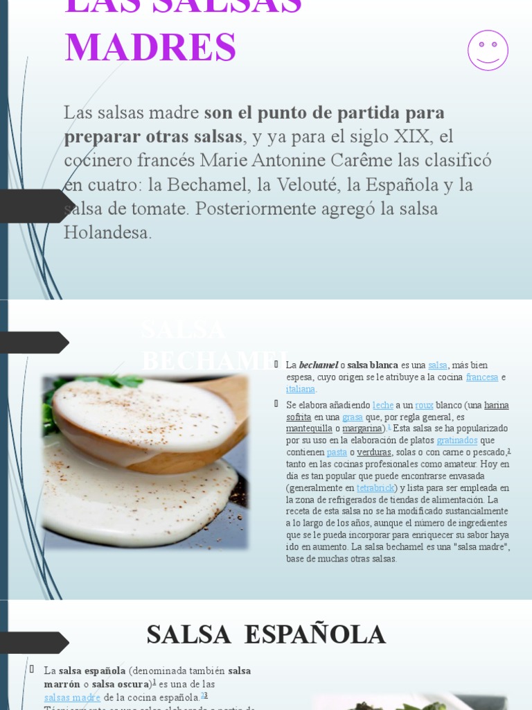 Las Salsas Madres-1 | PDF | Salsa de tomate | Salsa