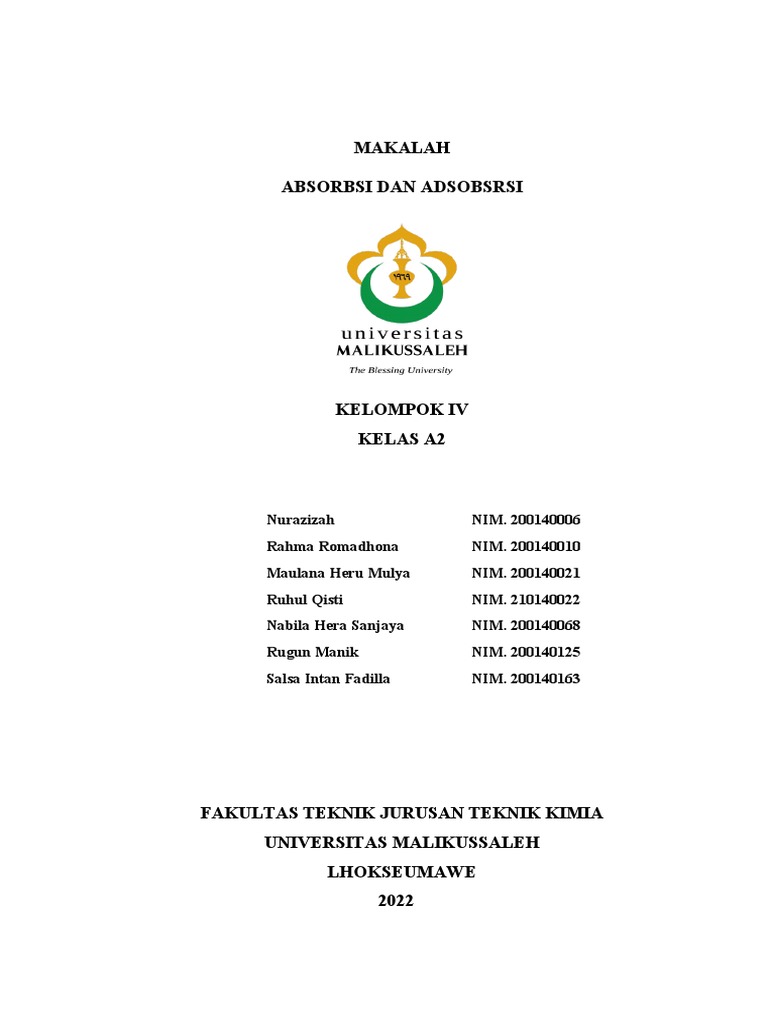 Absorbsi Dan Adsorbsi KLP 4 | PDF