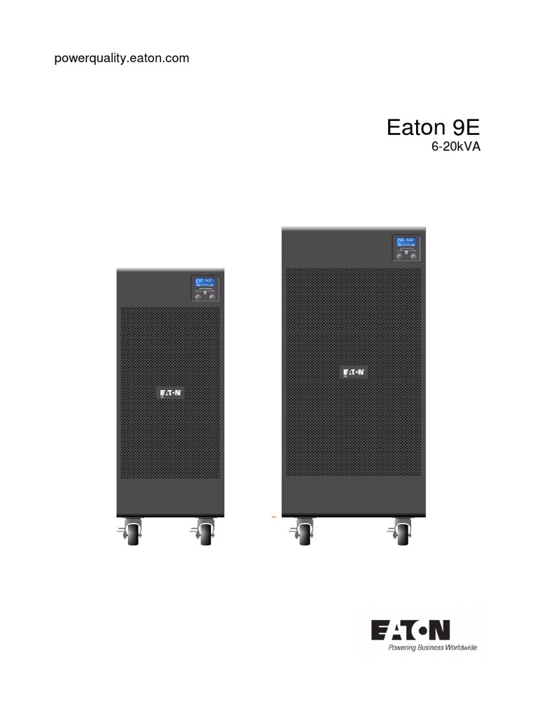 Eaton 9e User Manual Ups PT r00 | PDF | Fonte de energia | Rede de ...