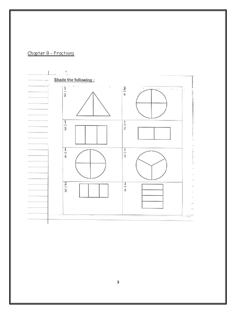 CBSE Class 2 Maths Practice Worksheets (134) - Fractions | PDF CBSE Class 2 Maths Practice Worksheets (134) - Fractions | PDF