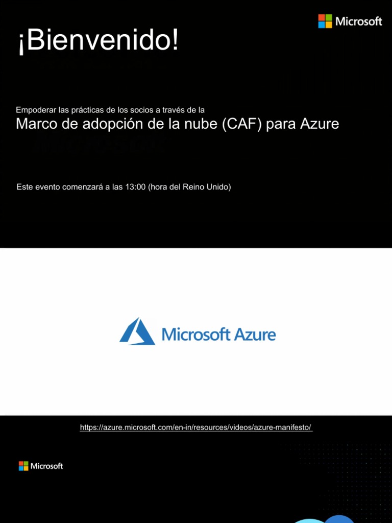 JUN2020 - CAF For Azure - Partner Webinar-FINAL | PDF | Computación en la nube | Microsoft Azure