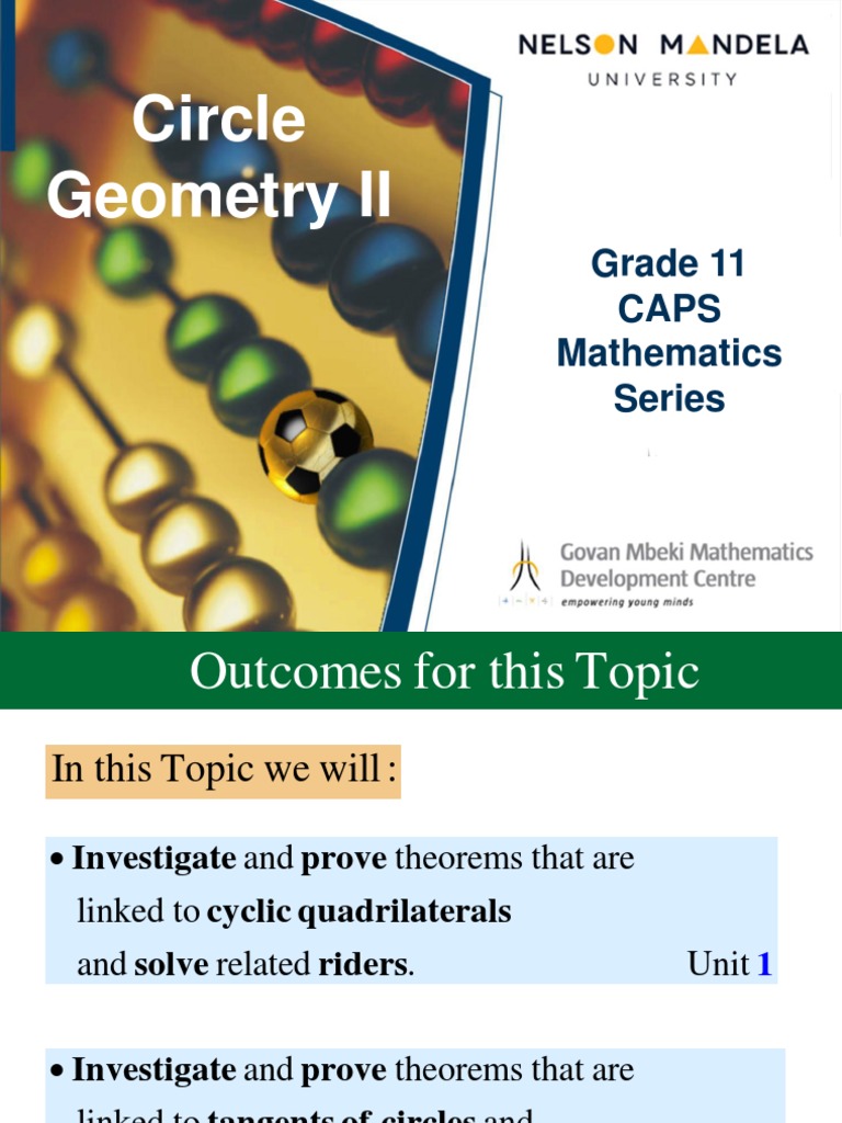 Circle Geometry Ii Pdf Circle Perpendicular