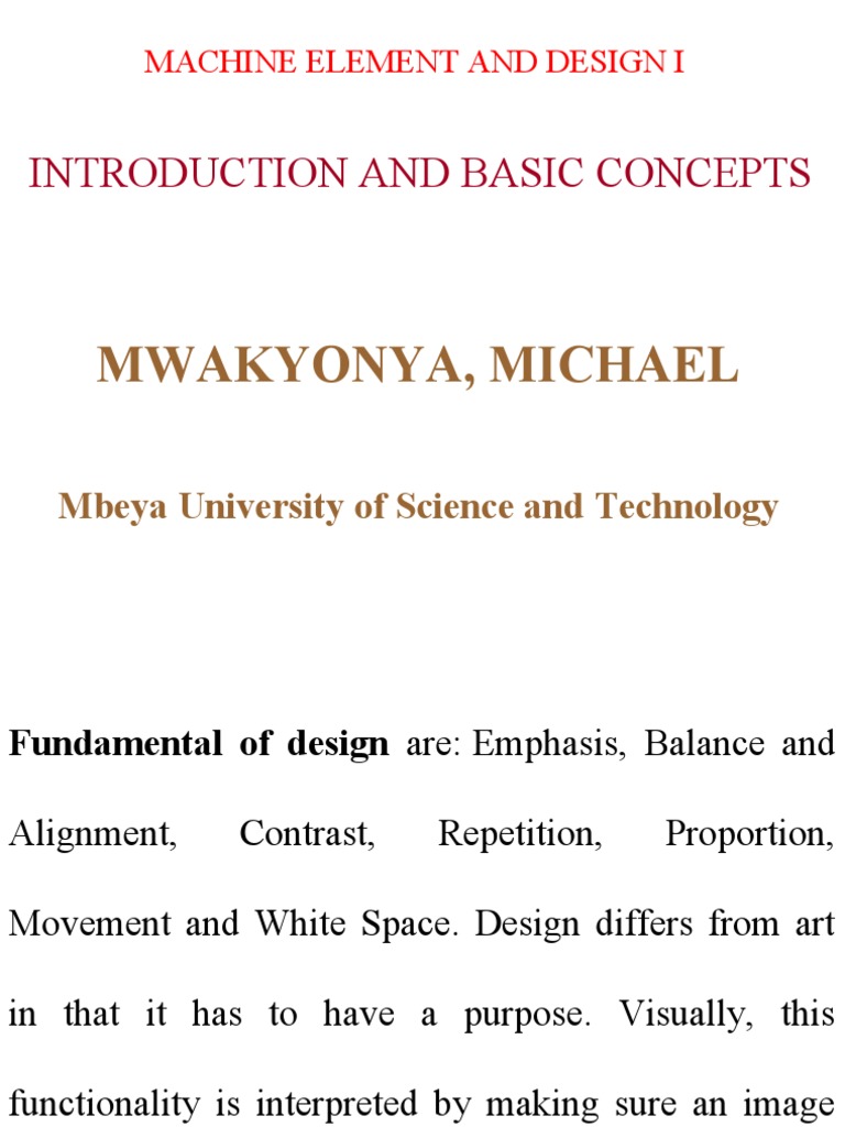 Machine Element and Design I | PDF | Mechanics | Mechanical Engineering