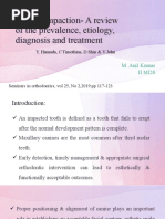 Canine Impaction and Its Management | PDF | Orthodontics | Dental Anatomy