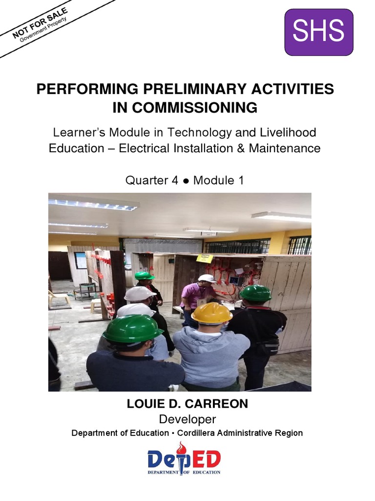 Quarter 2 - M1 - Perform Preliminary | PDF | Insulator (Electricity ...