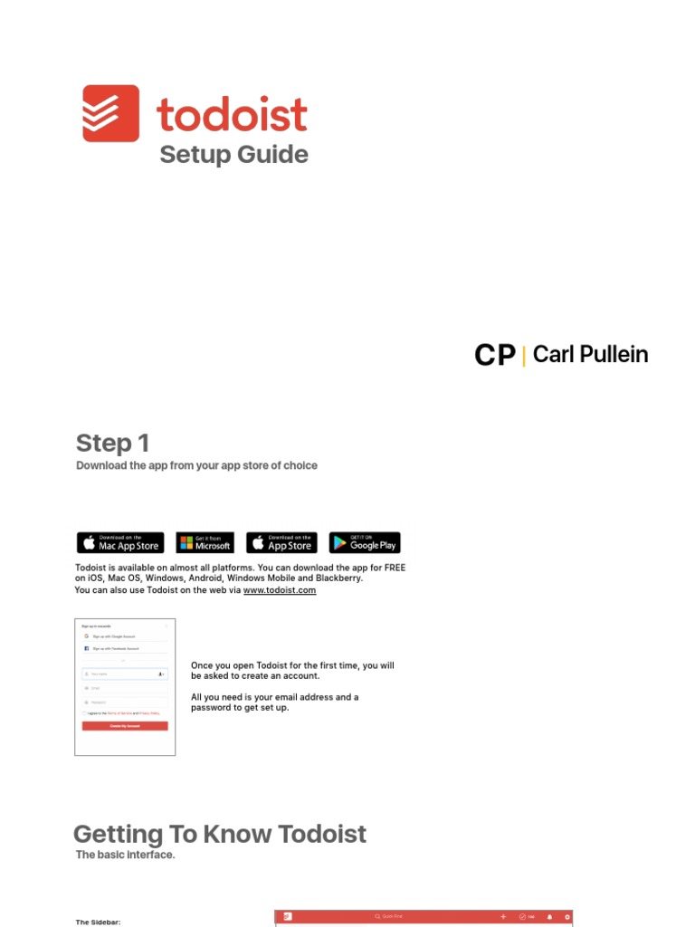 18-08-Todoist Setup Guide | PDF | Mobile App | Smartphone