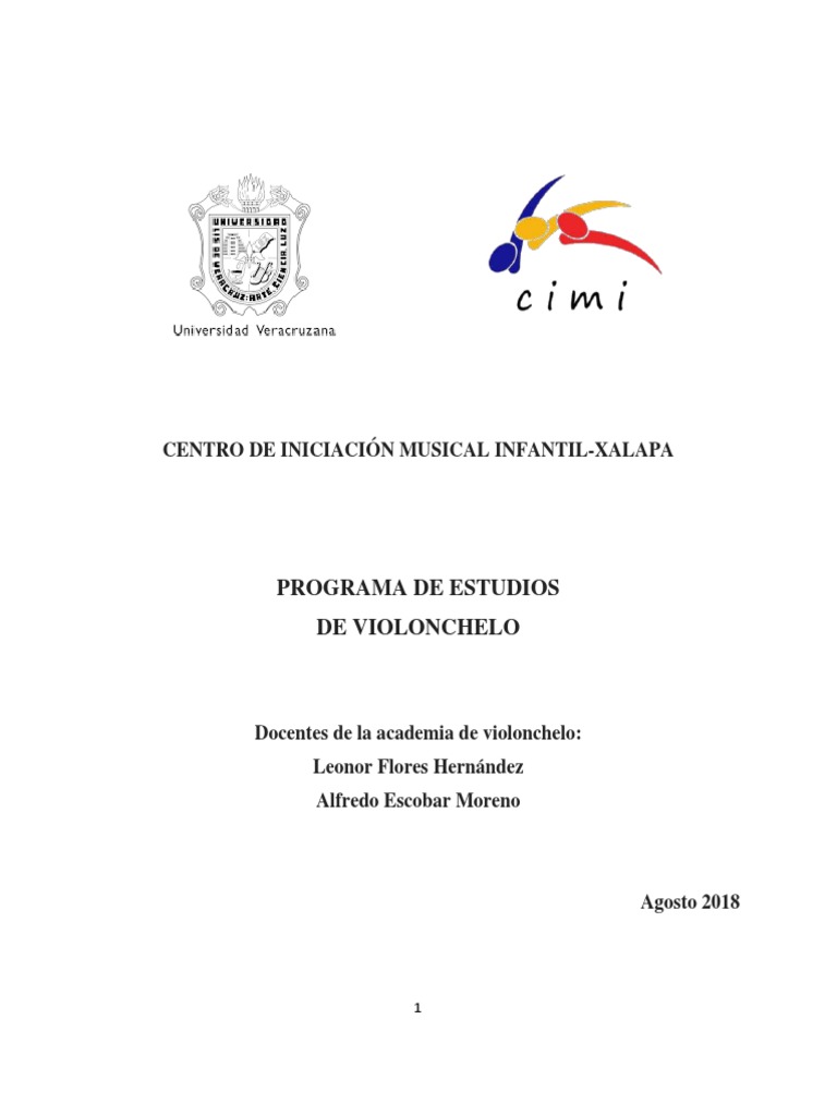 Programa-de-Estudios-de-Cello Mexico | PDF | Escala (música) | Aprendizaje