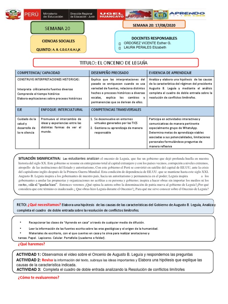 Ciencias Sociales | PDF | Perú