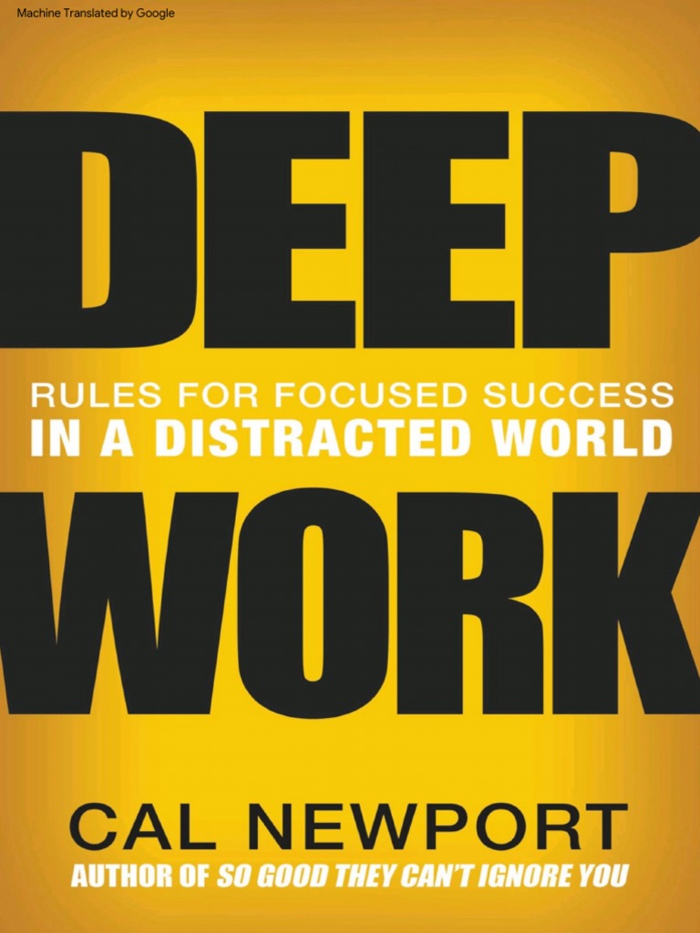 Deep Work | PDF | Carl Jung | Internet