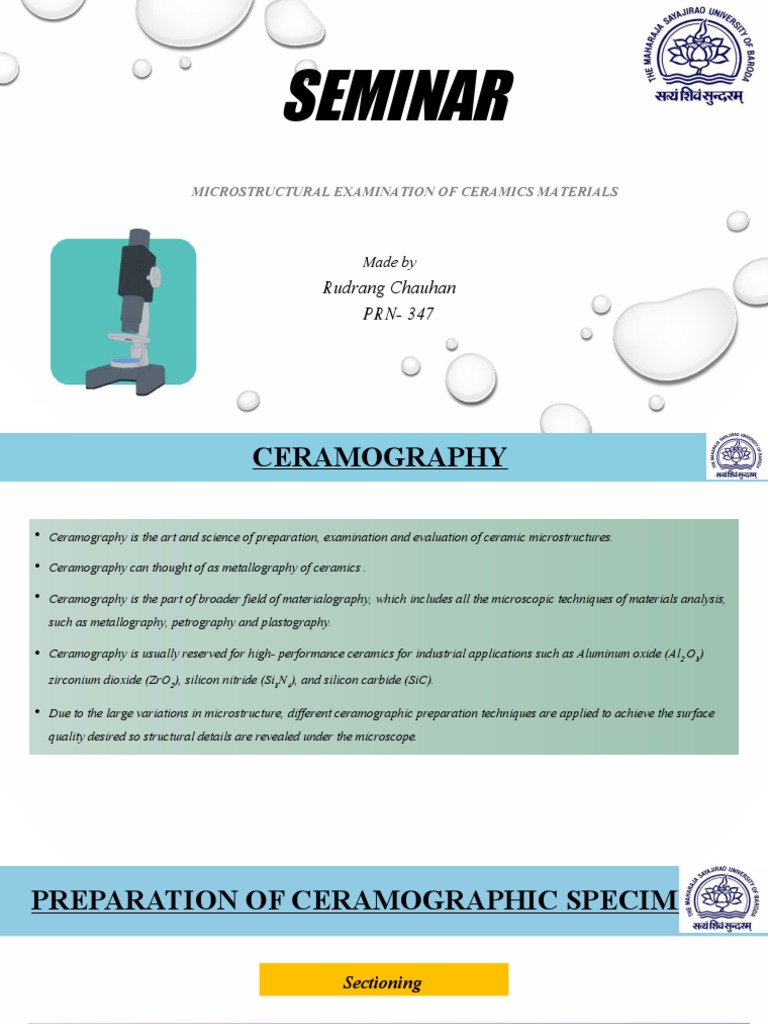 Microstructural Examination of Ceramic Material | PDF | Materials ...