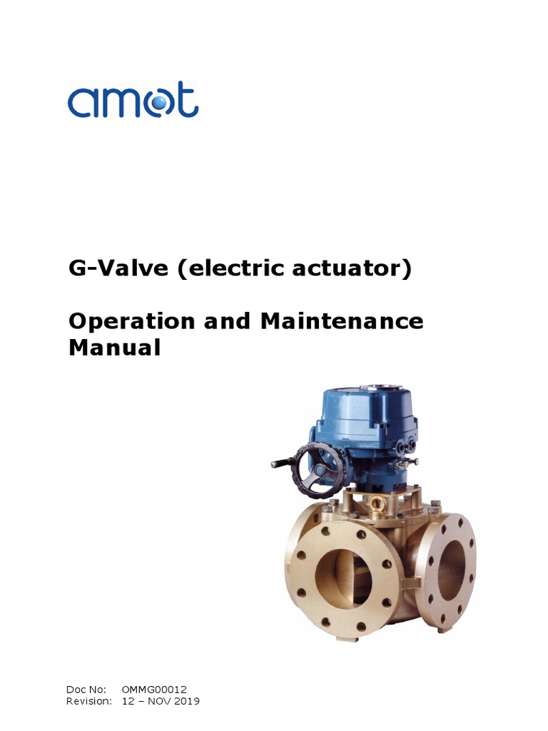 G-Valve (Electric Actuator) | PDF | Valve | Electric Motor