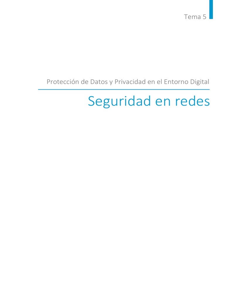 Tema 5 - Seguridad en Redes | PDF | Acoso cibernético | Servicio de ...