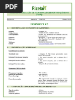 Ficha Tecnica - Atomic 70 - Rev02 | PDF | Desinfetante | Química