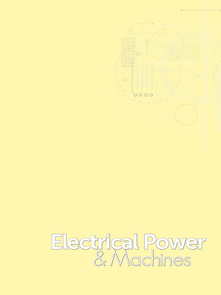 Introd To Electrical Power Machines PDF | PDF | Electric Motor ...