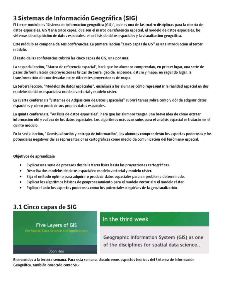 3 Sistemas de Informacion Geografica | PDF | Sistema de información geográfica | Cartografía