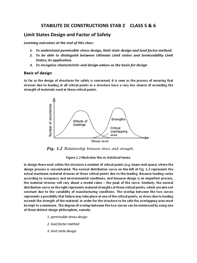 Limit State Design in Structural Engineering | PDF | Strength Of ...