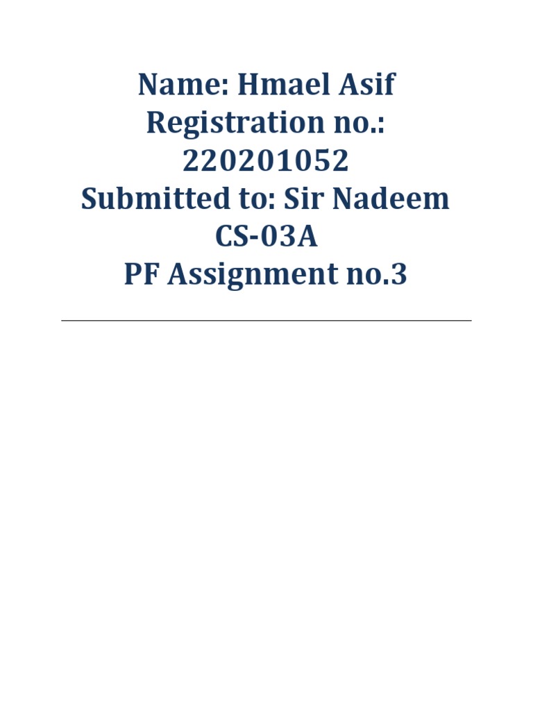 Hmael PF Assign3 | PDF | Teaching Methods & Materials | Technology & Engineering