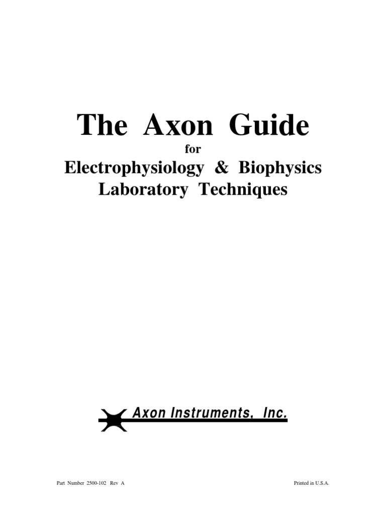 The Axon Guide No Protegido | PDF | Membrane Potential | Electric Current