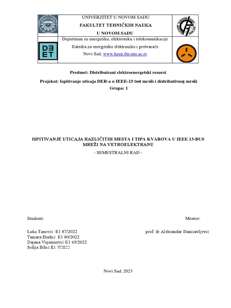 DER Seminarski | PDF