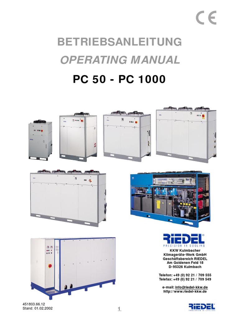 Operating Manual PC 50 - PC 1000 | PDF