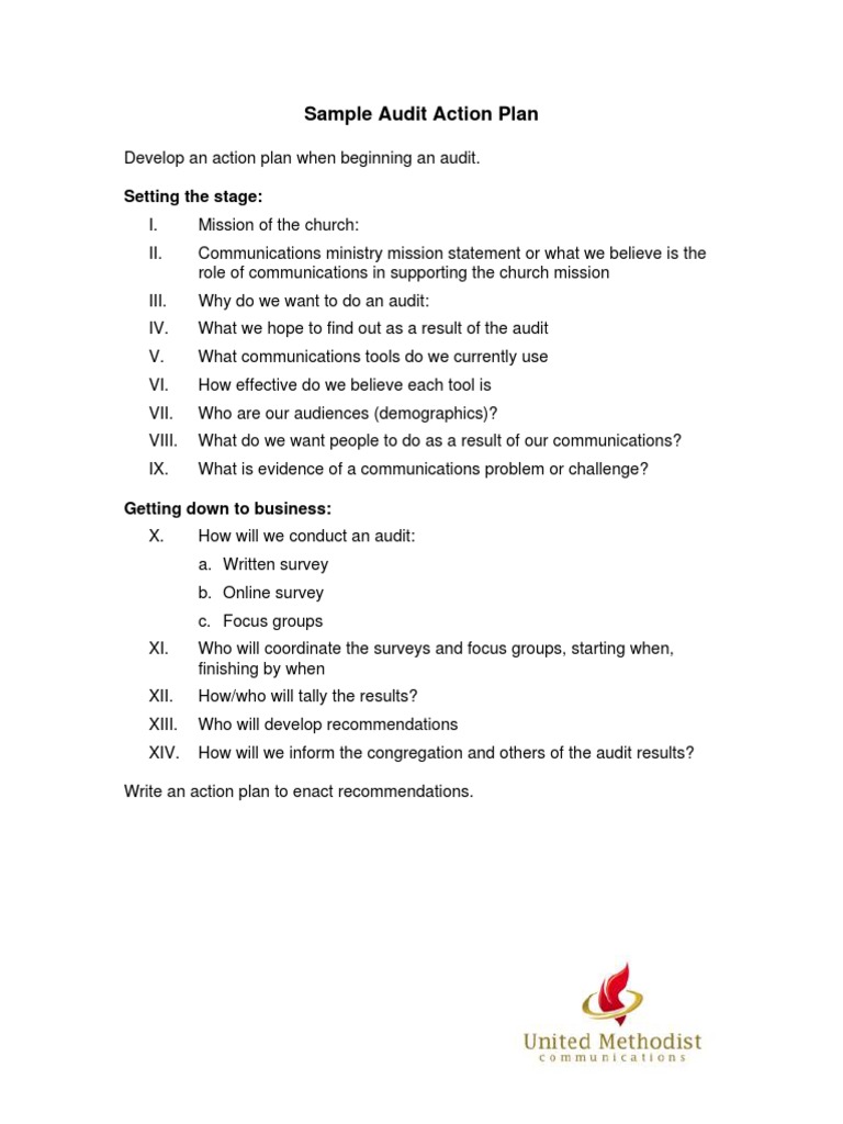 Sample Audit Action Plan | PDF