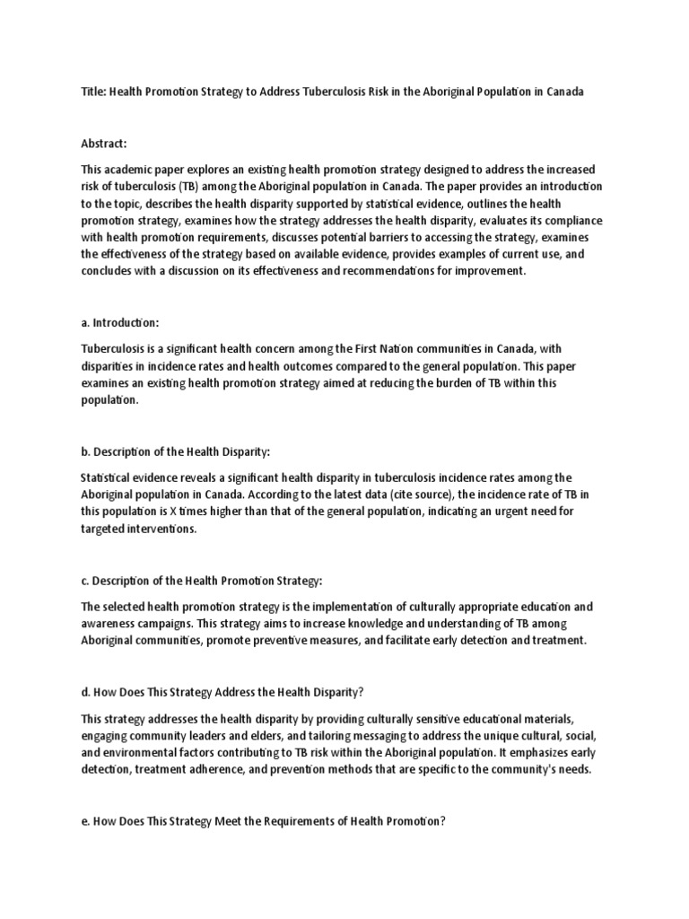 Tuberculosis | Download Free PDF | Tuberculosis | Health Equity