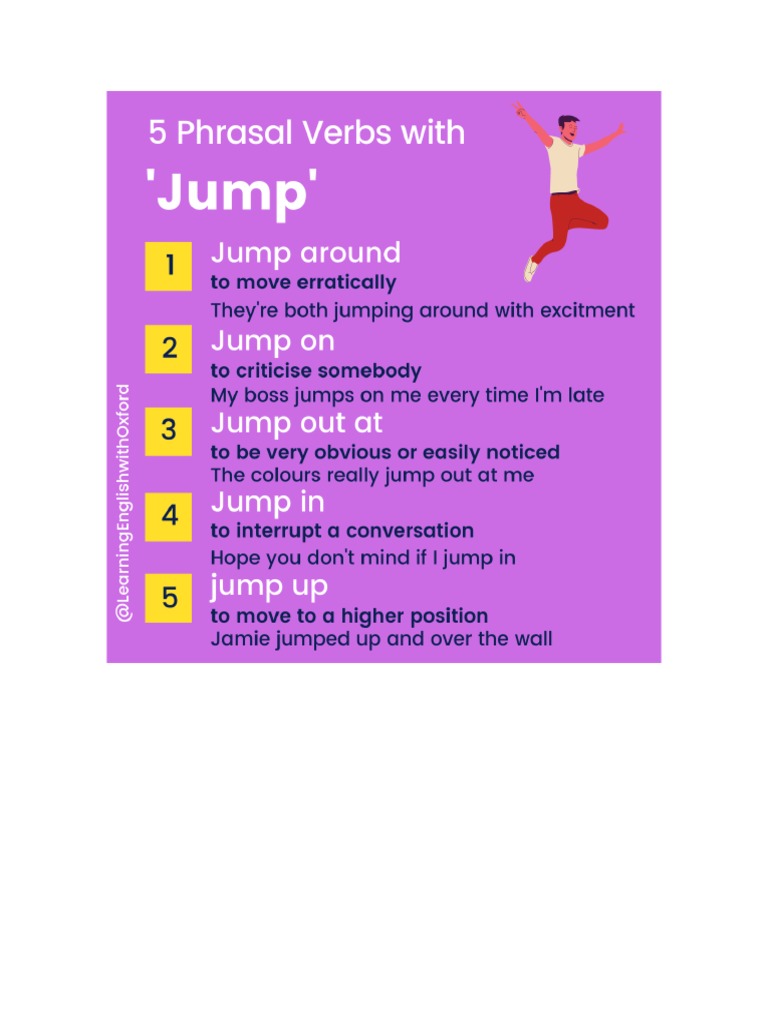 Jump Phrasal Verb | PDF