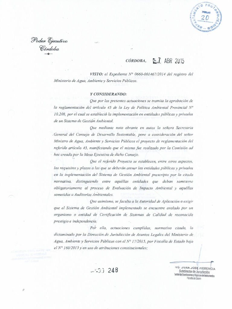 Decreto 248 Ley 10208 SGA | PDF