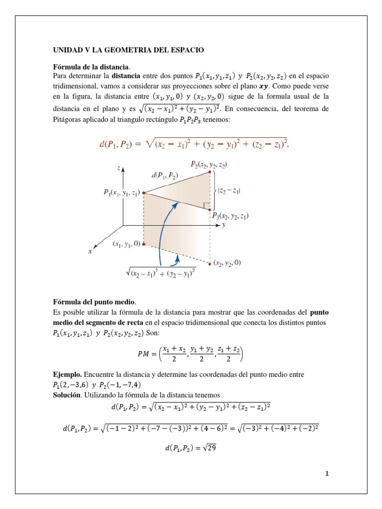 Unidad V La Geometria Del Espacio | PDF | Elipse | Geometria plana)
