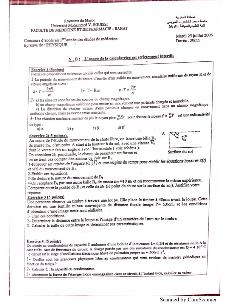 concours-medecine-2006 | PDF