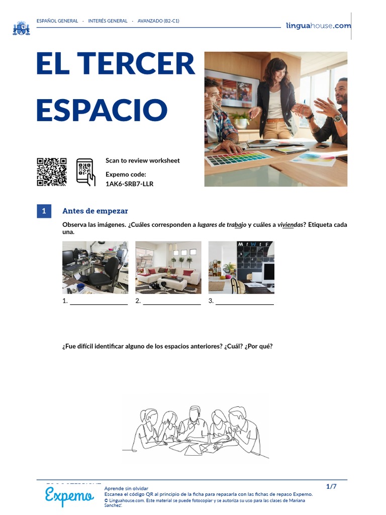 El Tercer Espacio Castellano Spanish Teacher | PDF | Comprensión ...
